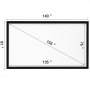 Big 155" Diagonal 16:9 HD Projector Screen Home Theater Outdoor Use ...