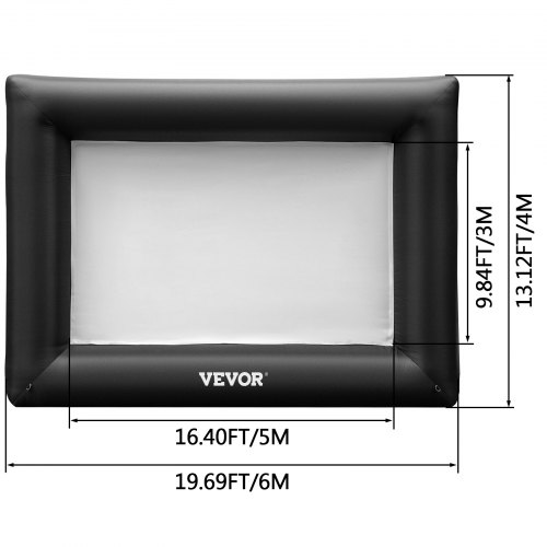 VEVOR Inflatable Movie Screen 24FT Inflatable Projector Screen for ...