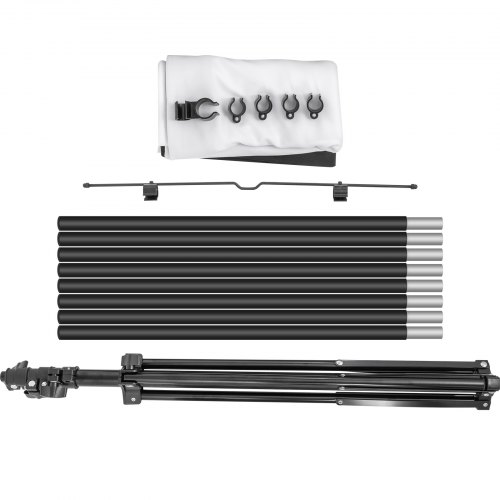 VEVOR Tripod Projector Screen with Stand 90 inch 16:9 4K HD Projection ...