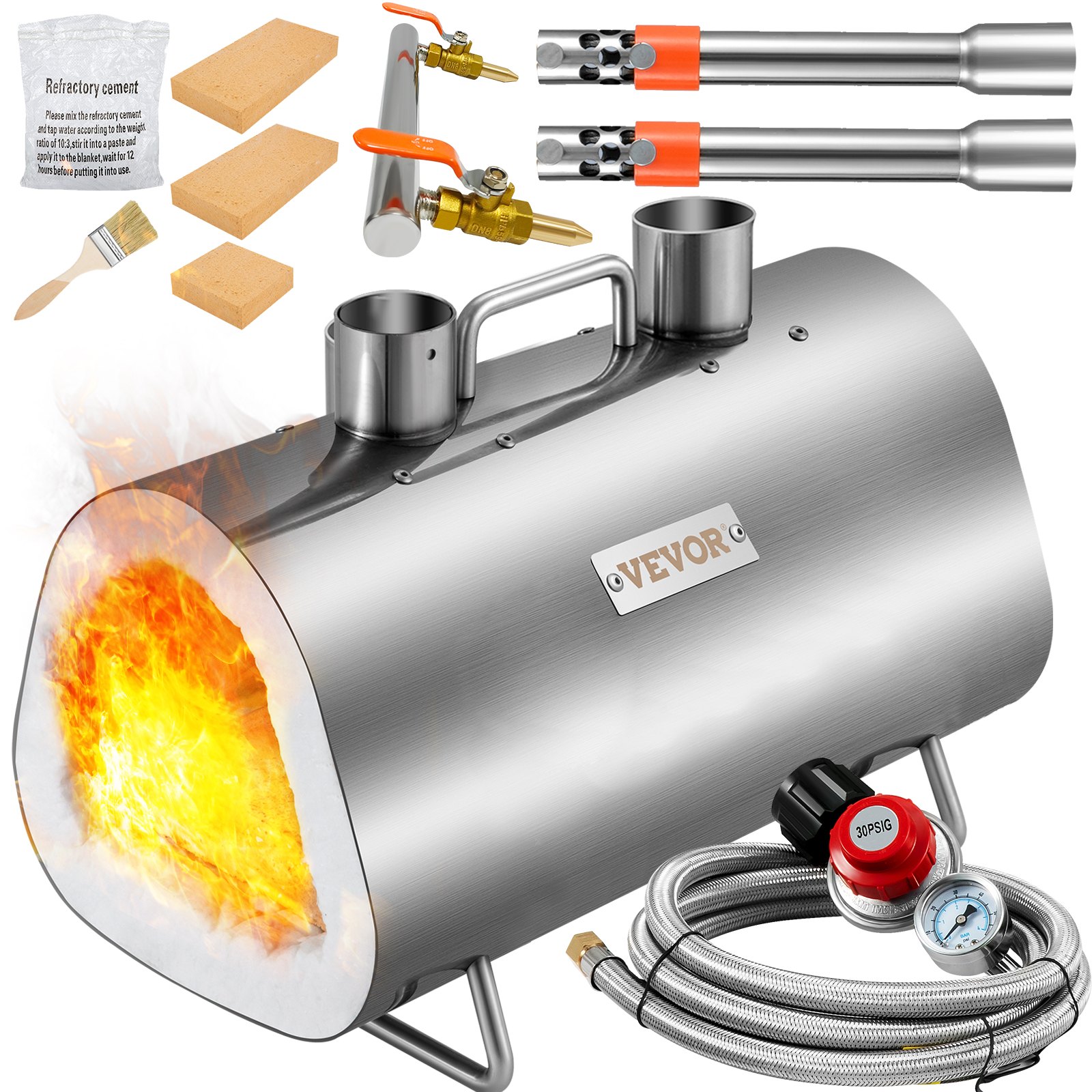 VEVOR VEVOR Propane Forge Portable, Double Burner Tool and Knife Making ...