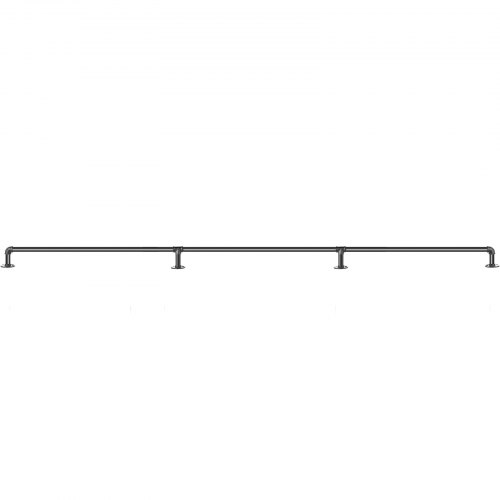 VEVOR Pipe Stair Handrail, 11FT Staircase Handrail, 440LBS Load ...