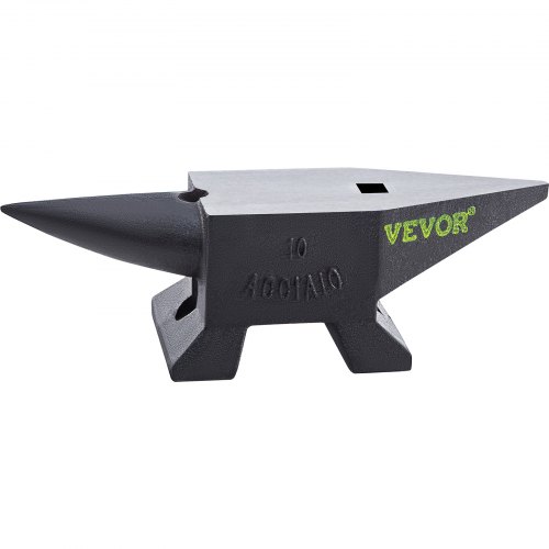 VEVOR Cast Iron Anvil, 22 Lbs(10kg) Single Horn Anvil with Large ...