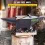 VEVOR Blacksmith Anvil Steel Round Horn Anvil 22lb 10kg 2 Holes for ...