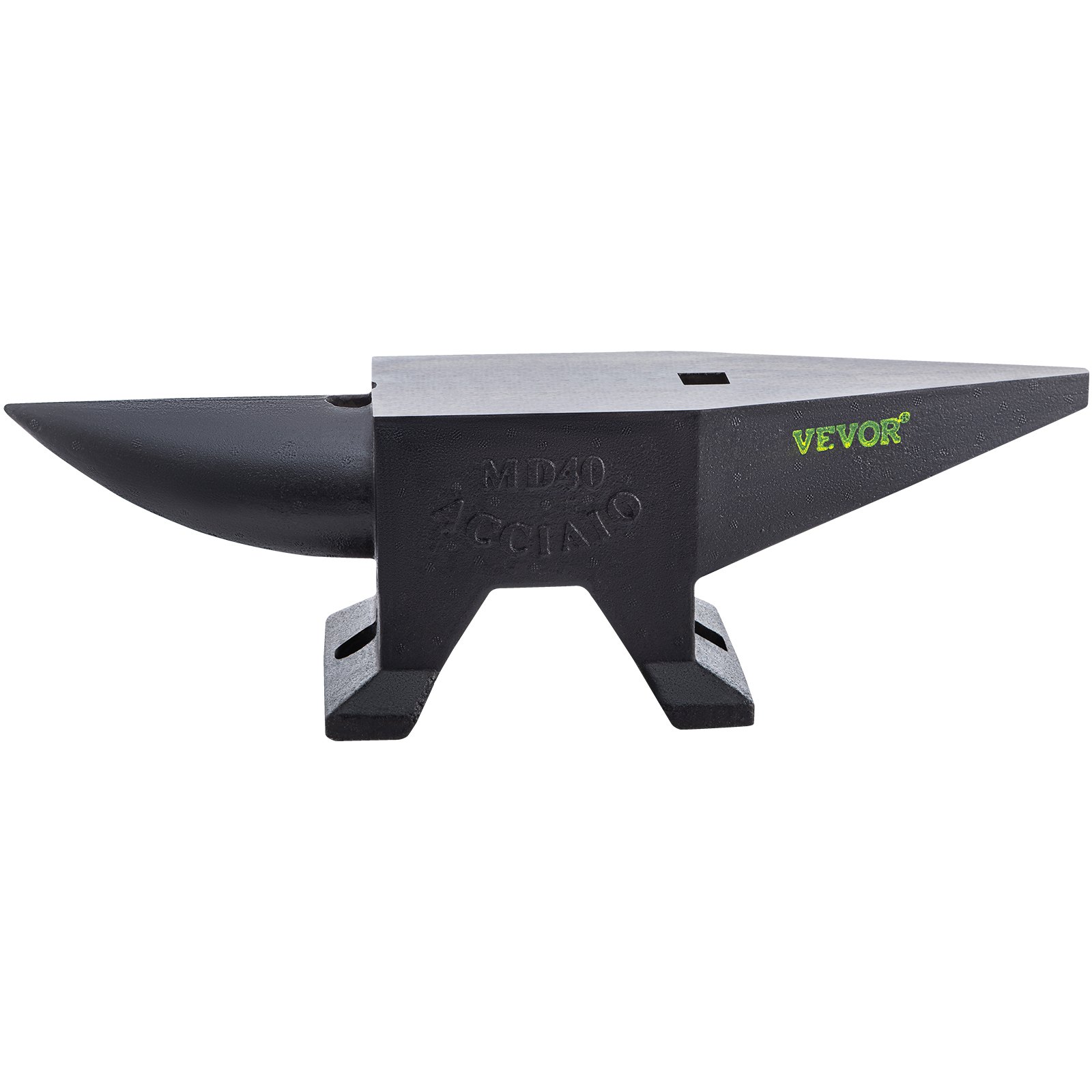 VEVOR Cast Iron Anvil, 88 Lbs(40kg) Single Horn Anvil with Large ...