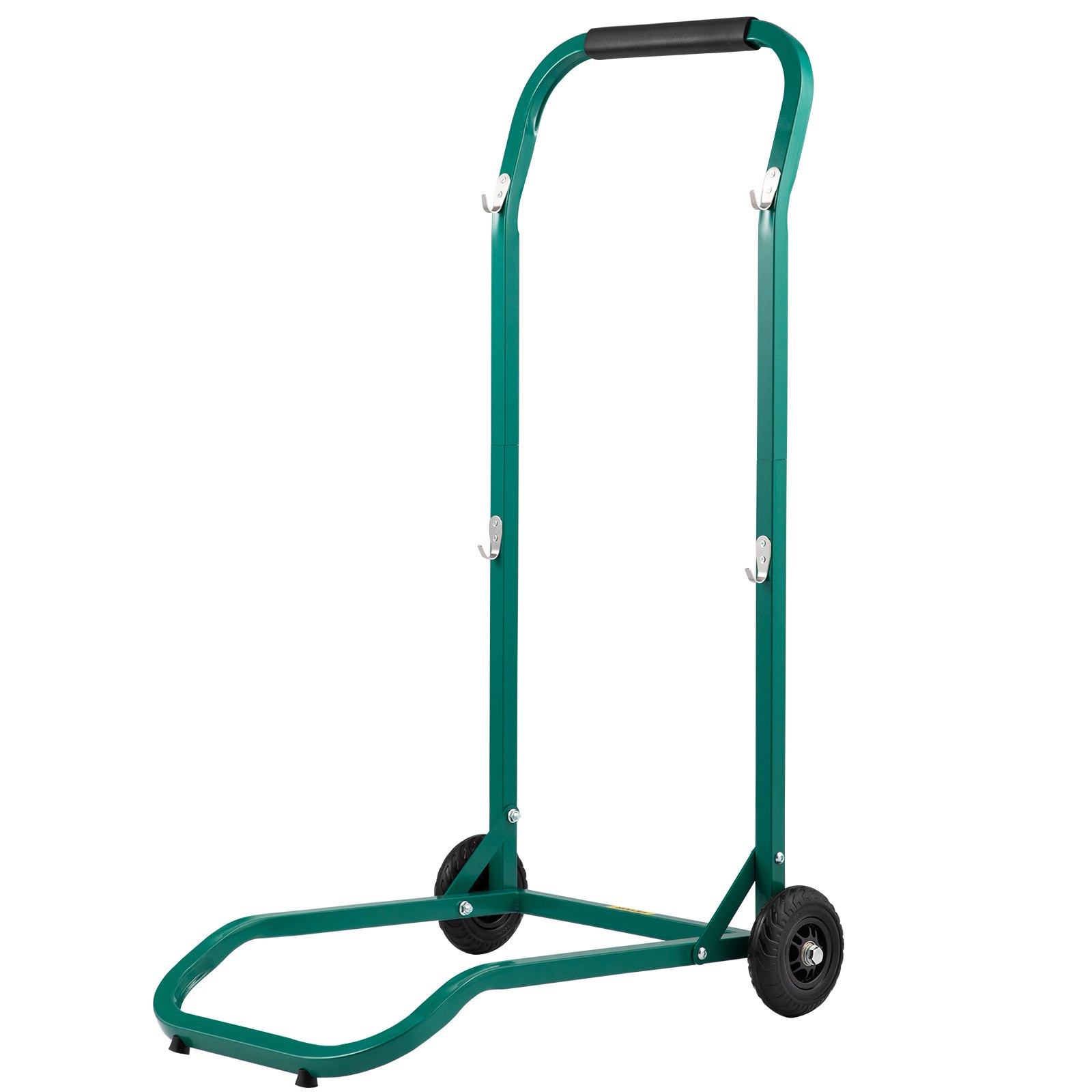 VEVOR Heavy-Duty Steel Recycling Cart, 22.8 x 15.7 in Moving Bin Cart w ...