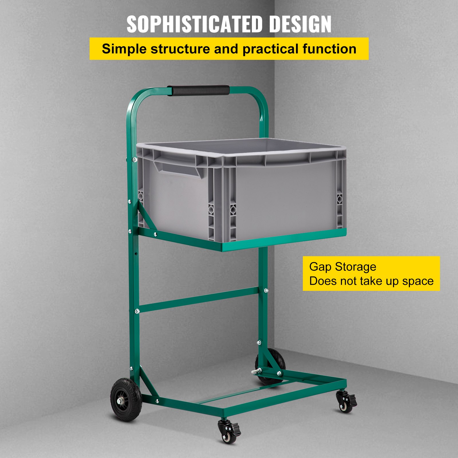 VEVOR Recycling Cart Steel Recycle Cart 22x15 In for Recycle Bins 4 ...