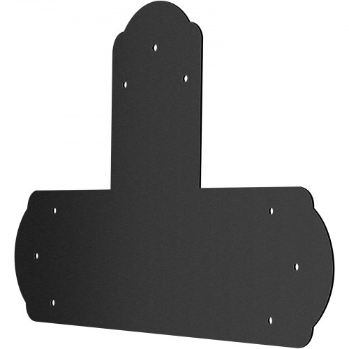 VEVOR Black T Bracket, 6'' x 6'', 8 PCs Black Powder-Coated T Mending ...