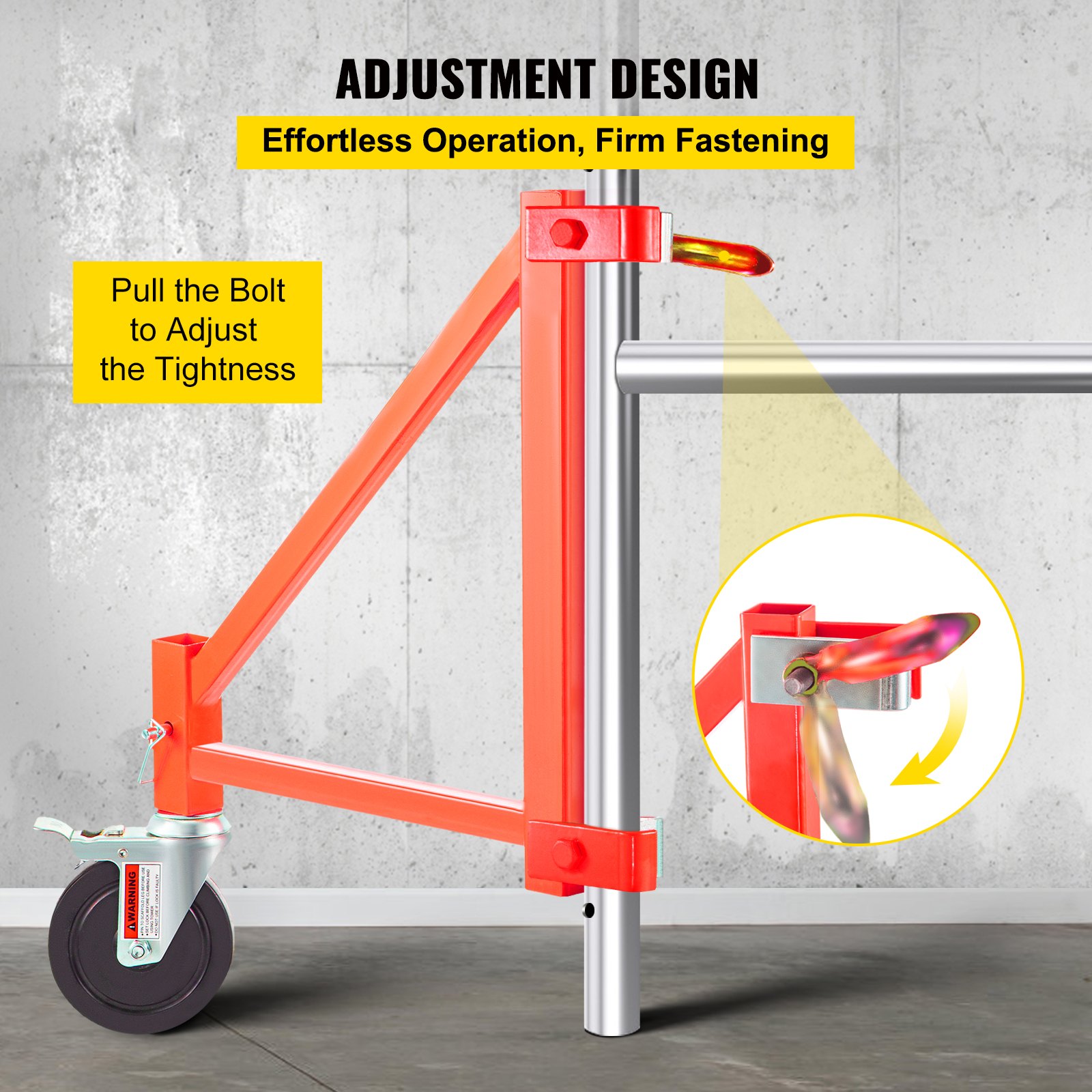 VEVOR Scaffold Outrigger, 18" x 18" x 24" Scaffolding Outriggers, 4 ...