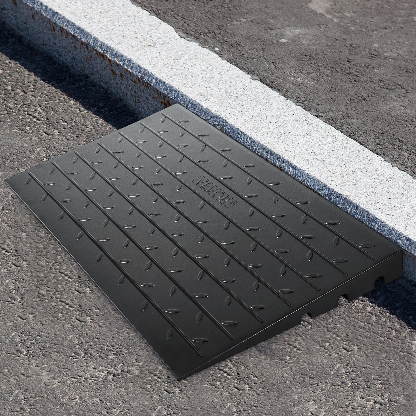 VEVOR VEVOR Rubber Threshold Ramp, 4" Rise Threshold Ramp Doorway, 3 ...