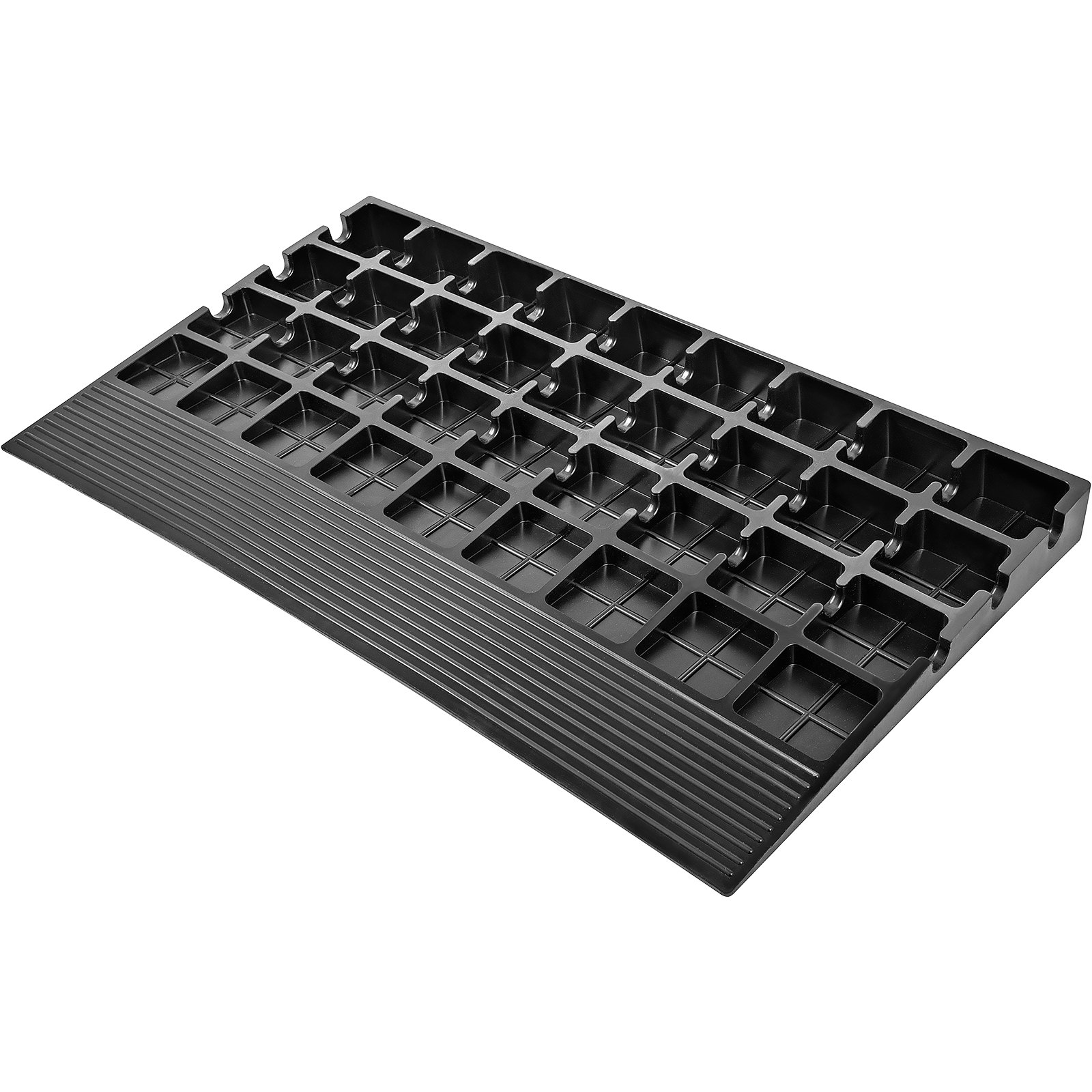 VEVOR VEVOR Rubber Threshold Ramp, 4" Rise Threshold Ramp Doorway, 3 ...