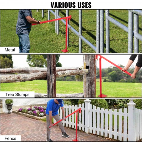 Vevor T Post Puller Fence Post Puller Jack43.3x5.9x5.9in Fence Post ...
