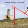 VEVOR T Post Puller 43.3x5.9x5.9in Fence Post Puller Jack Heavy Duty ...
