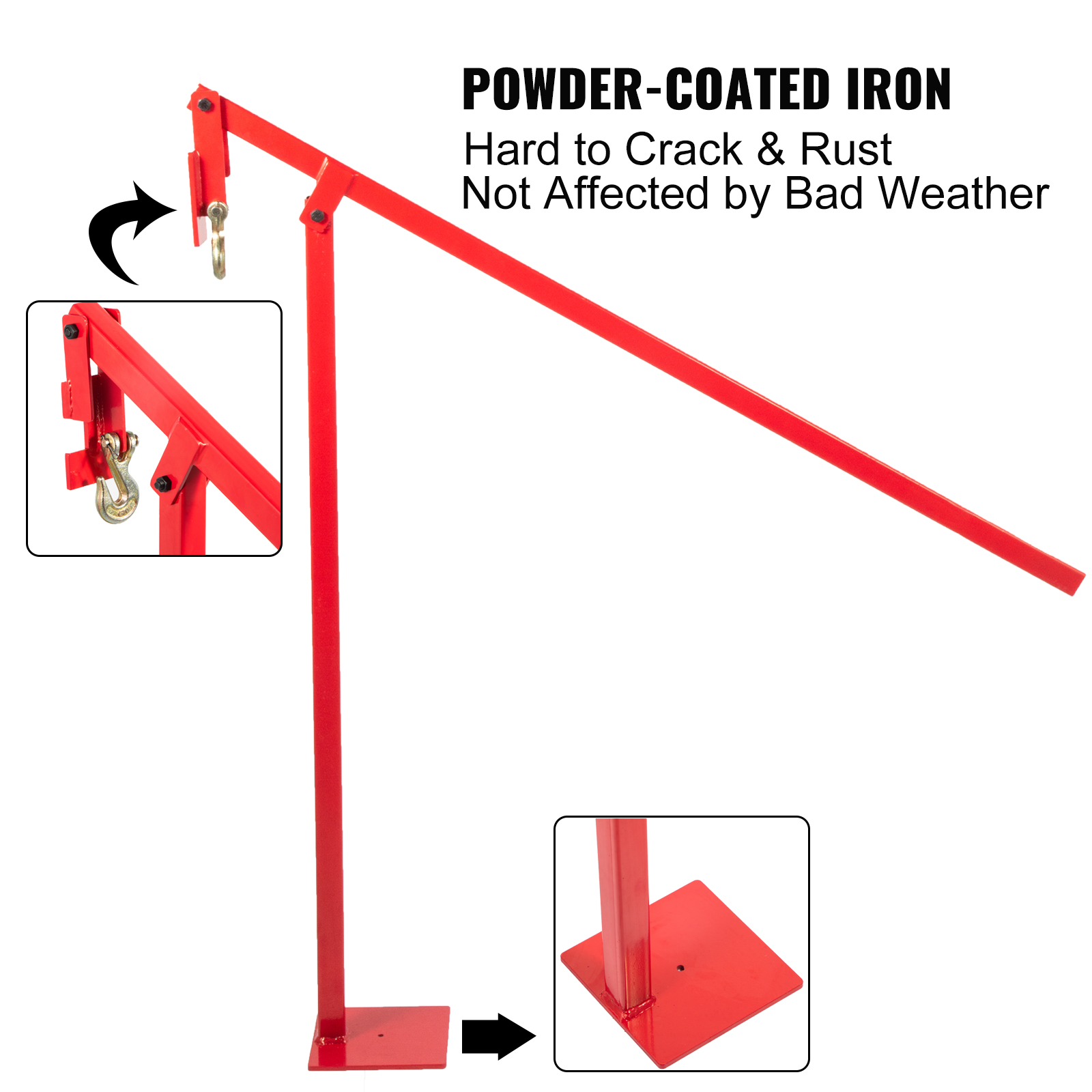 Vevor T Post Puller Fence Post Puller Jack43.3x5.9x5.9in Fence Post ...