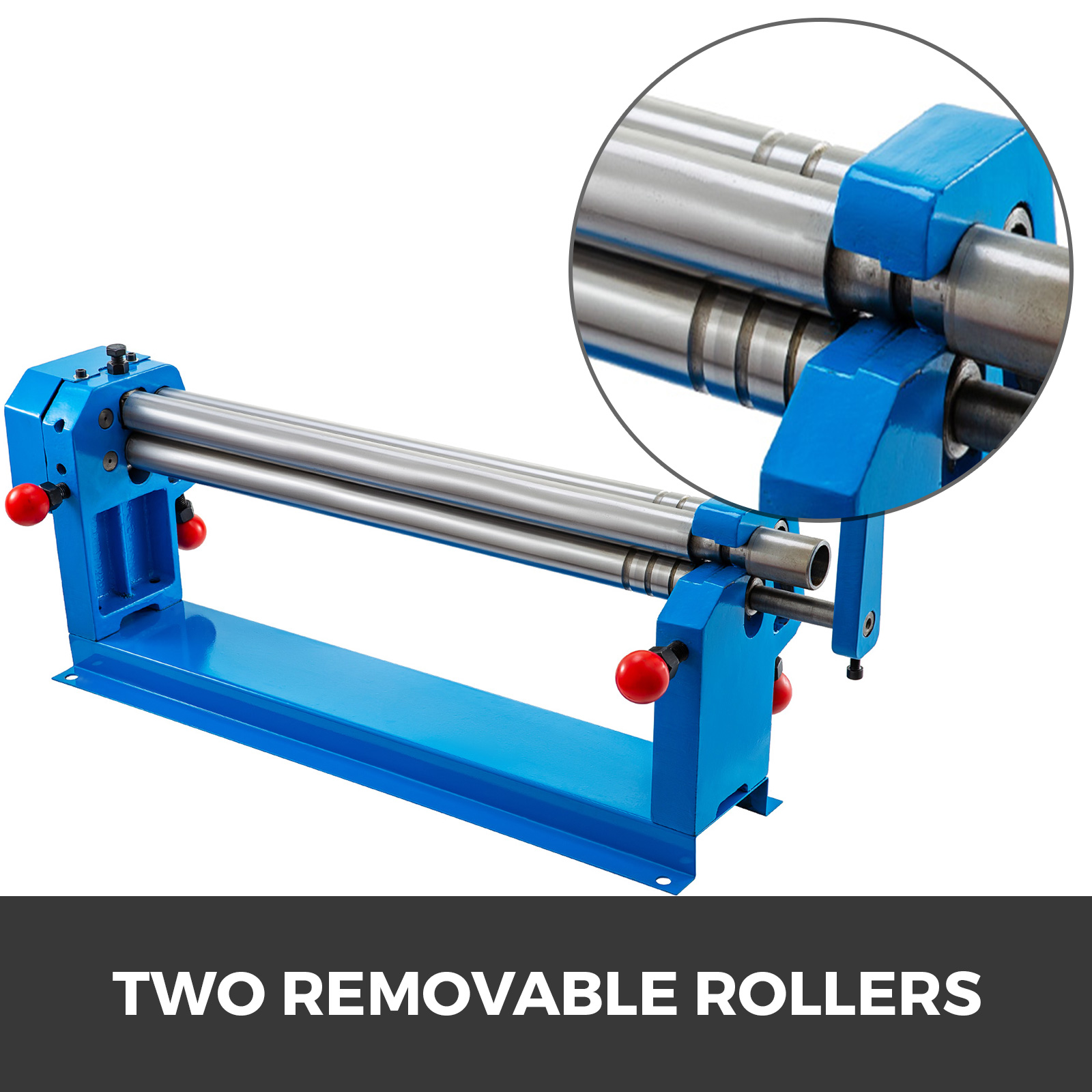Rb-610 Manual Slip Roller 570mm Bending Round 1.2mm Steel Plate Rolling ...
