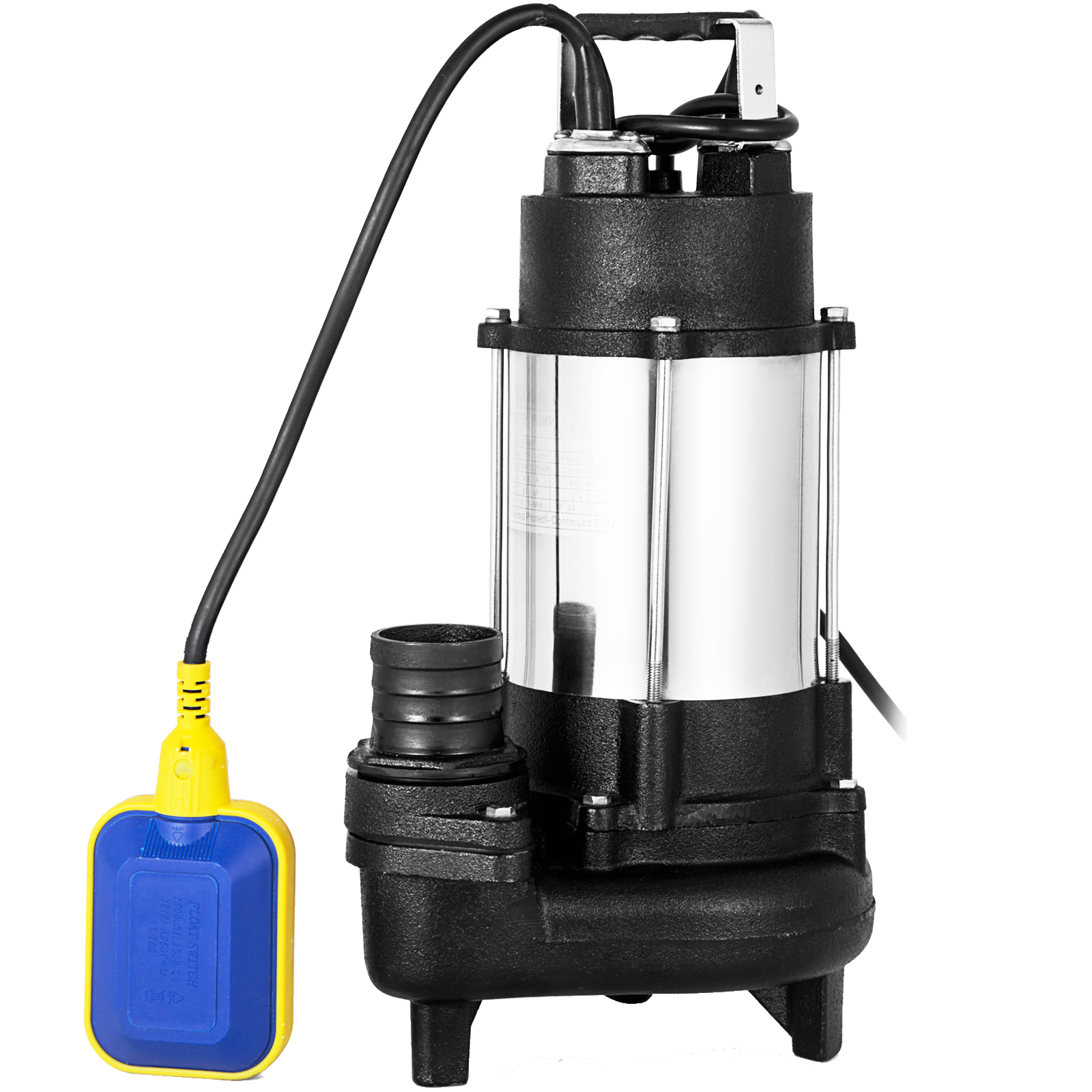 1hp Sewage Pump 6340gph Hmax 62ft Stainless Steel Submersible Sump ...