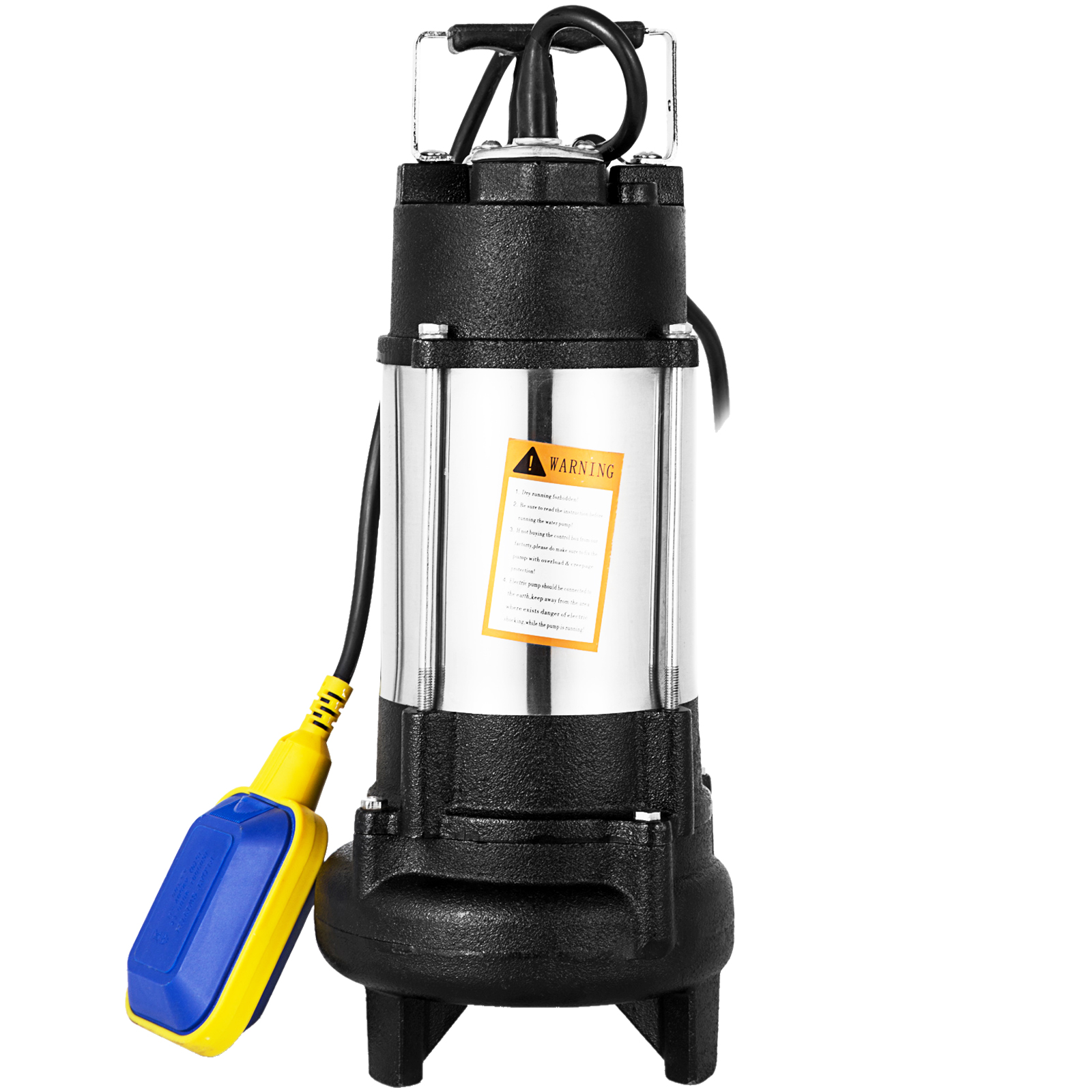 1hp Sewage Pump 6340gph Hmax 62ft Stainless Steel Submersible Sump ...