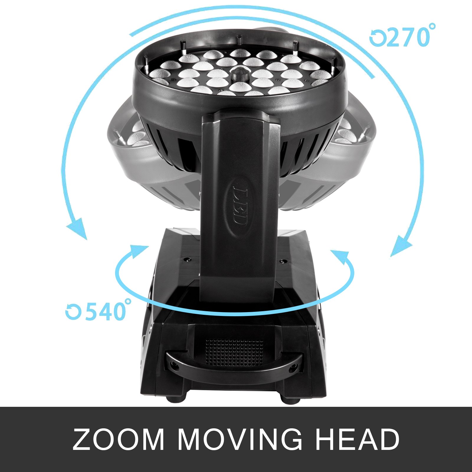 36 X 10w Rgbw (4in1) Led Zoom Moving Head 360w Wash Stage Light Dmx ...