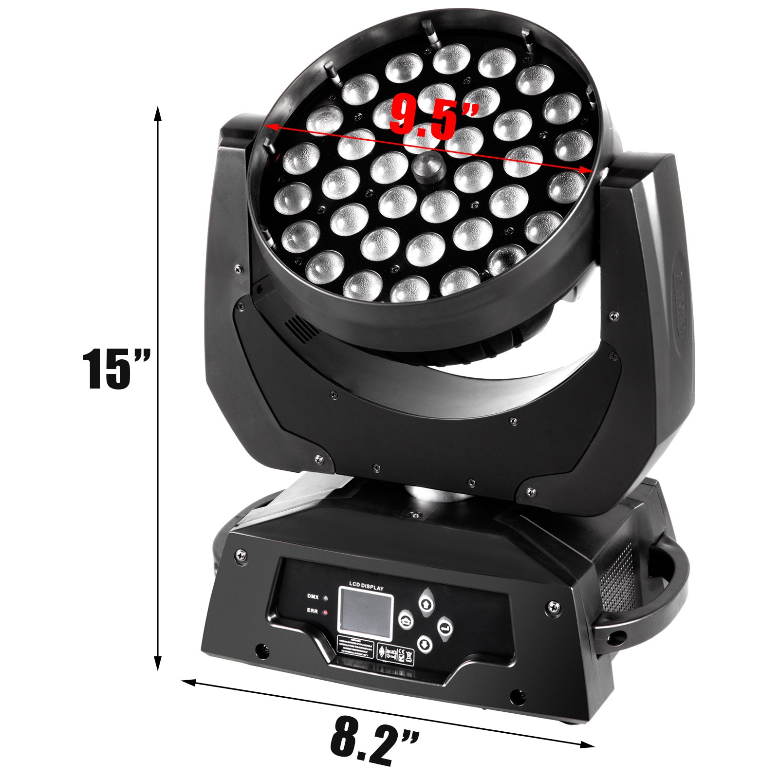 36 X 10w Rgbw (4in1) Led Zoom Moving Head 360w Wash Stage Light Dmx ...