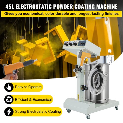 Powder Coating System Machine W/ Tank Spray Paint System 550g/min Wx ...