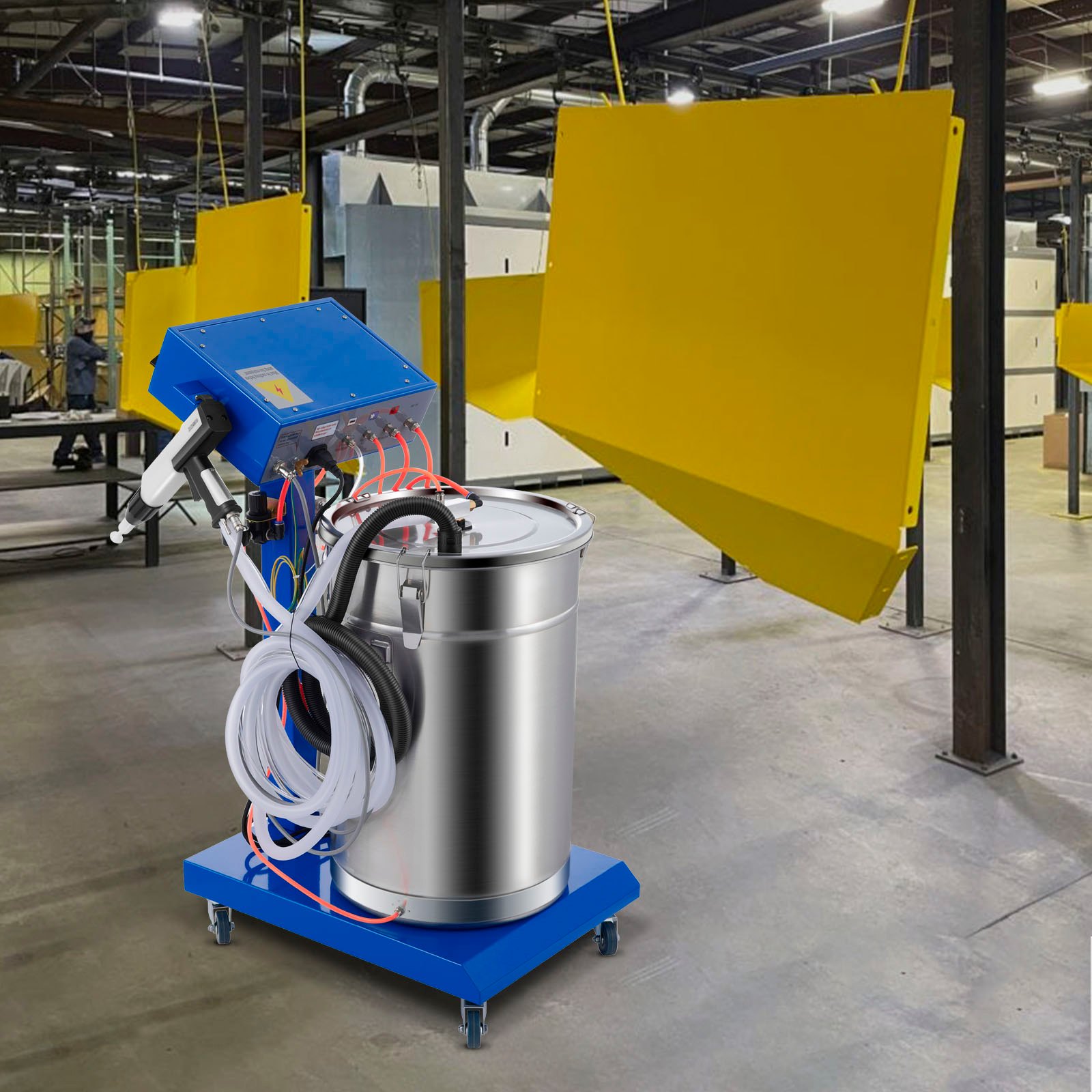 VEVOR 50W 45L Electrostatic Powder Coating Machine with Spraying Gun ...