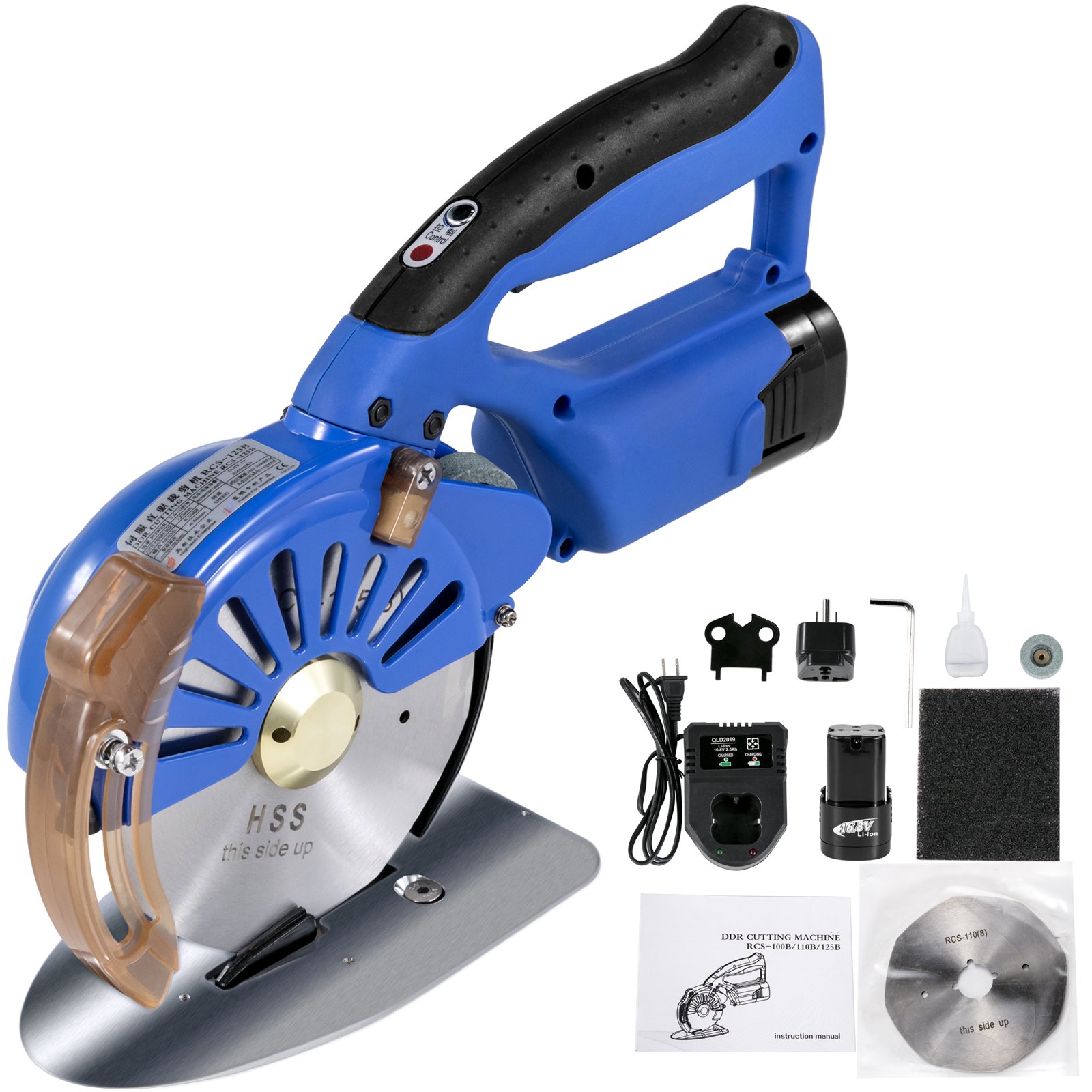 VEVOR Fabric Cutter 100mm Rotary Fabric Cutter 27mm Cutting Height ...