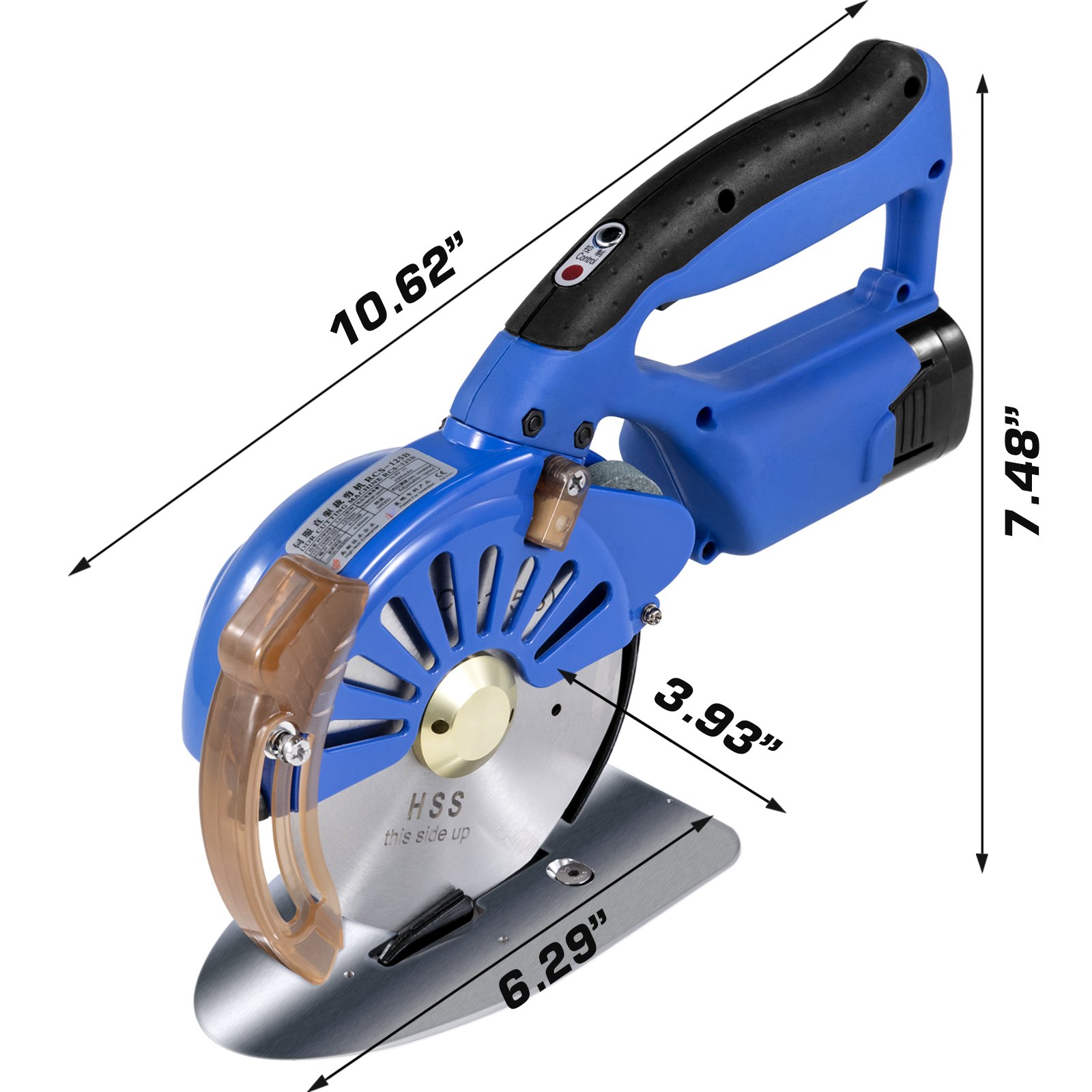VEVOR Fabric Cutter 100mm Rotary Fabric Cutter 27mm Cutting Height ...