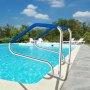 VEVOR Pool Handrail, 49.4" x 34" Swimming Pool Stair Rail, 304 ...