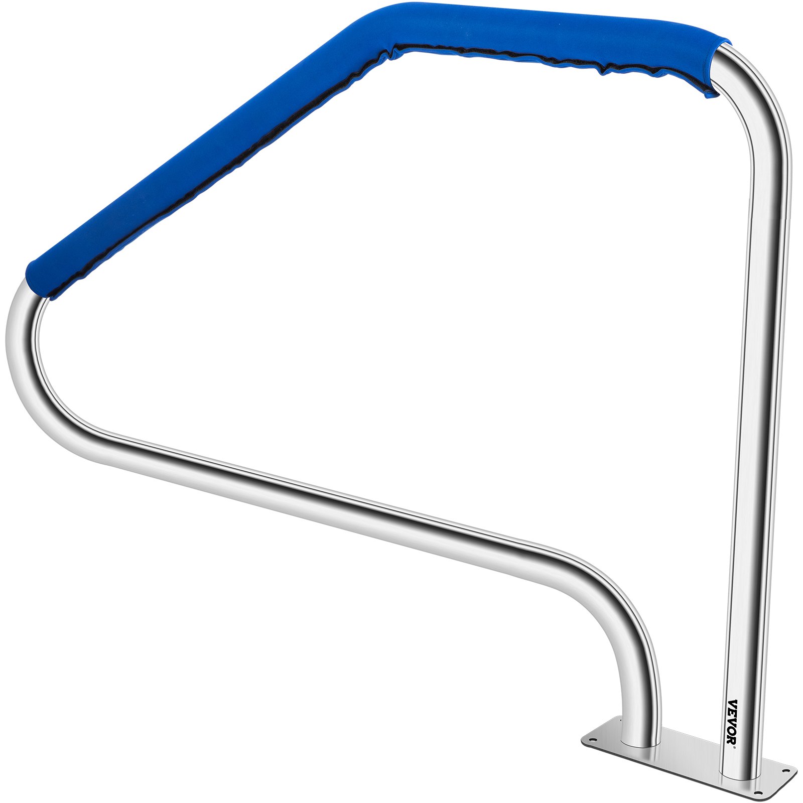 VEVOR Pool Handrail, 49.4" x 34" Swimming Pool Stair Rail, 304 ...
