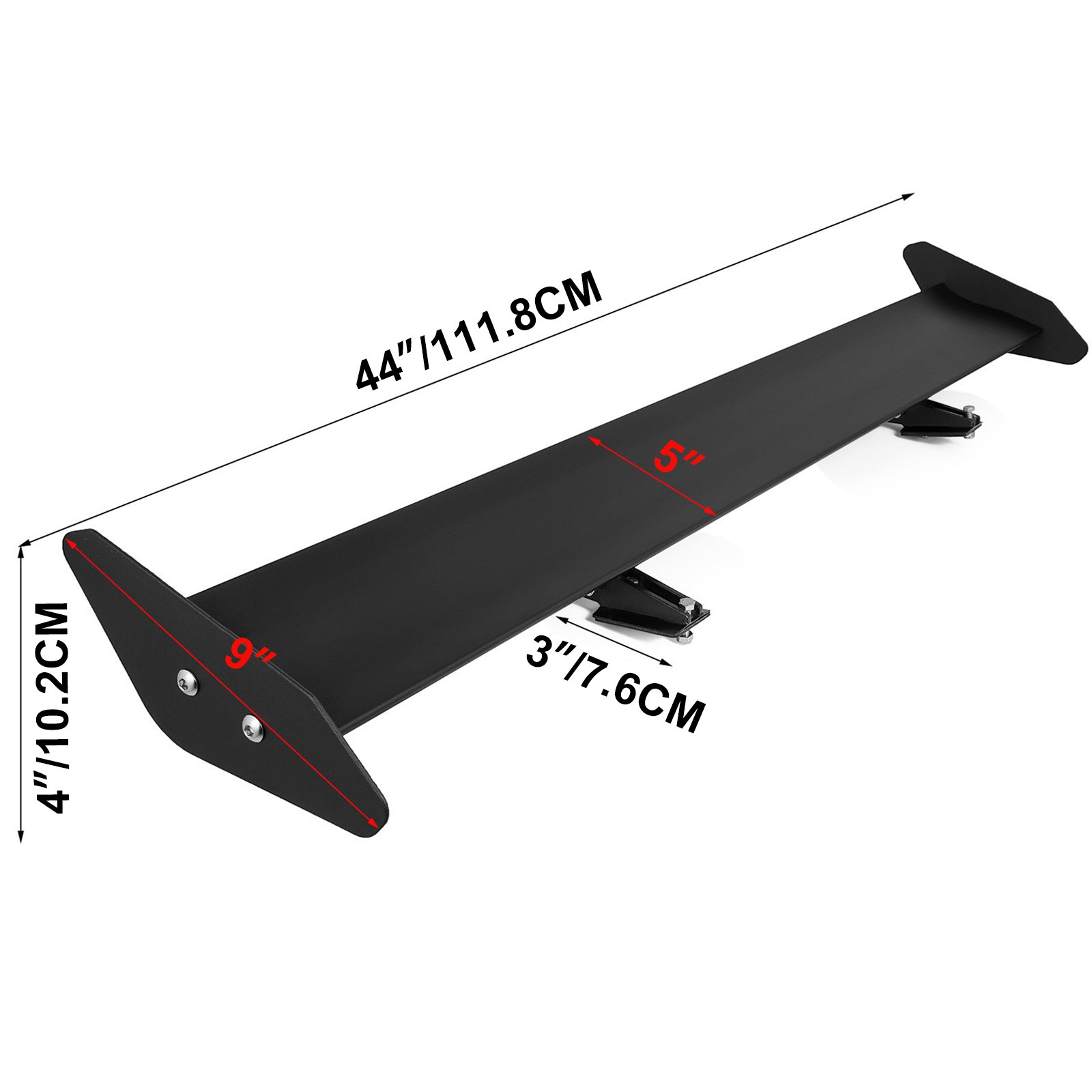 VEVOR Universal GT Wing Spoiler 43.3 Inch Lightweight Aluminum Rear ...