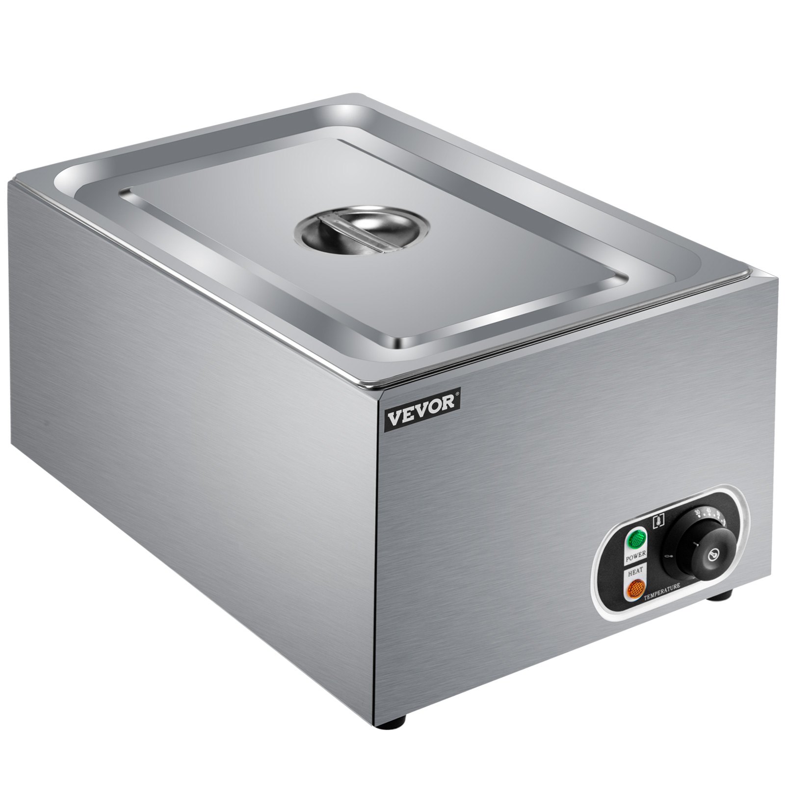 VEVOR Steam Table Warmer, 27 Qt Commercial Food Warmer, Full Size ...