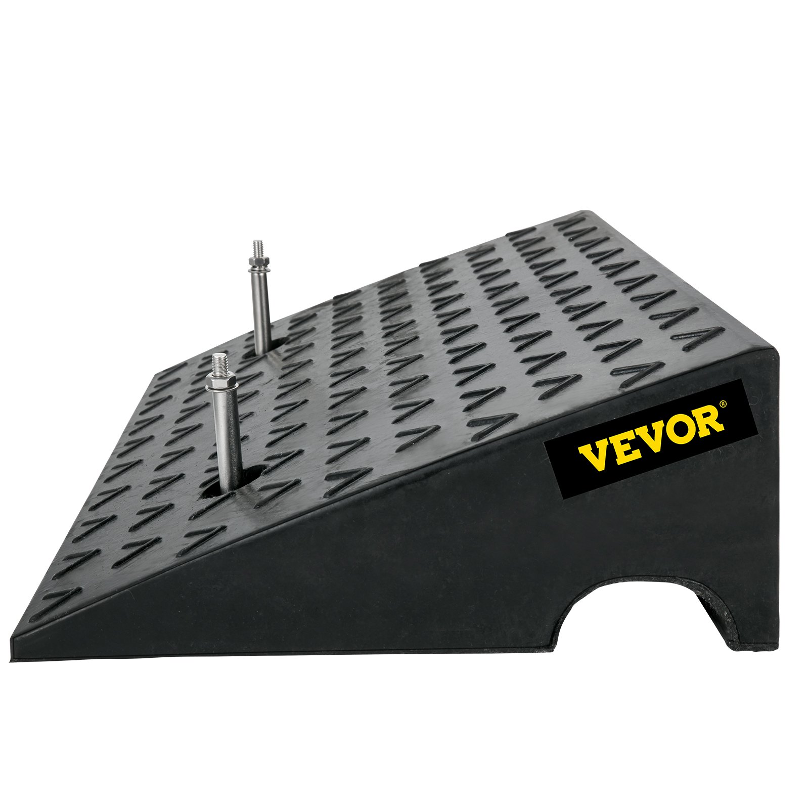 VEVOR Rubber Curb Ramp, 5" Rise Height 2 Pack, Heavy-Duty 6800 lbs/3 T ...