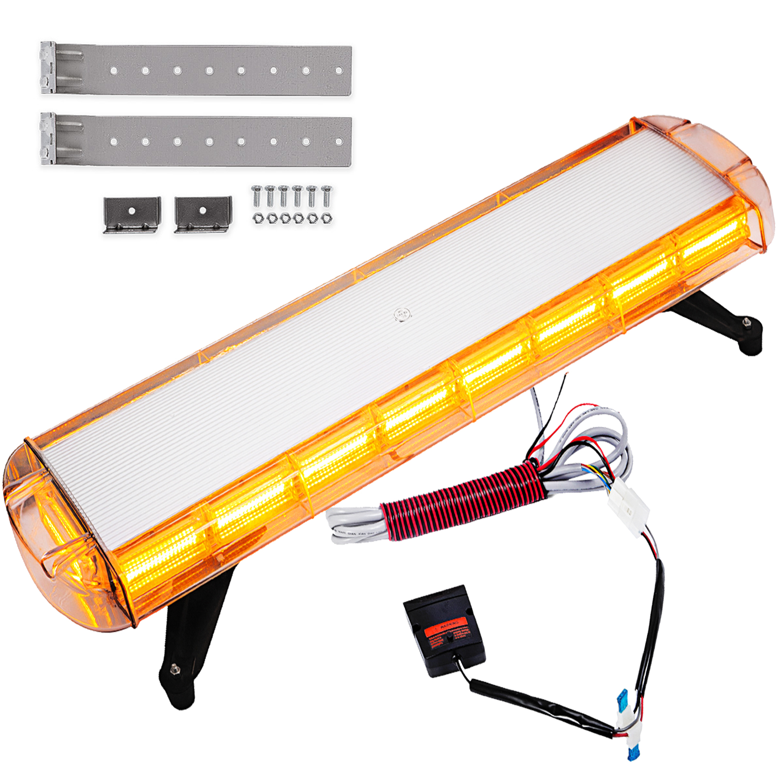 VEVOR Led Amber Light Bar Strobe Beacon Recovery Warning - 95cm 950mm 0 ...