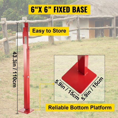 VEVOR T Post Chain Set, Remover Puller 15 3/4" Chain T Chain Set, Post ...
