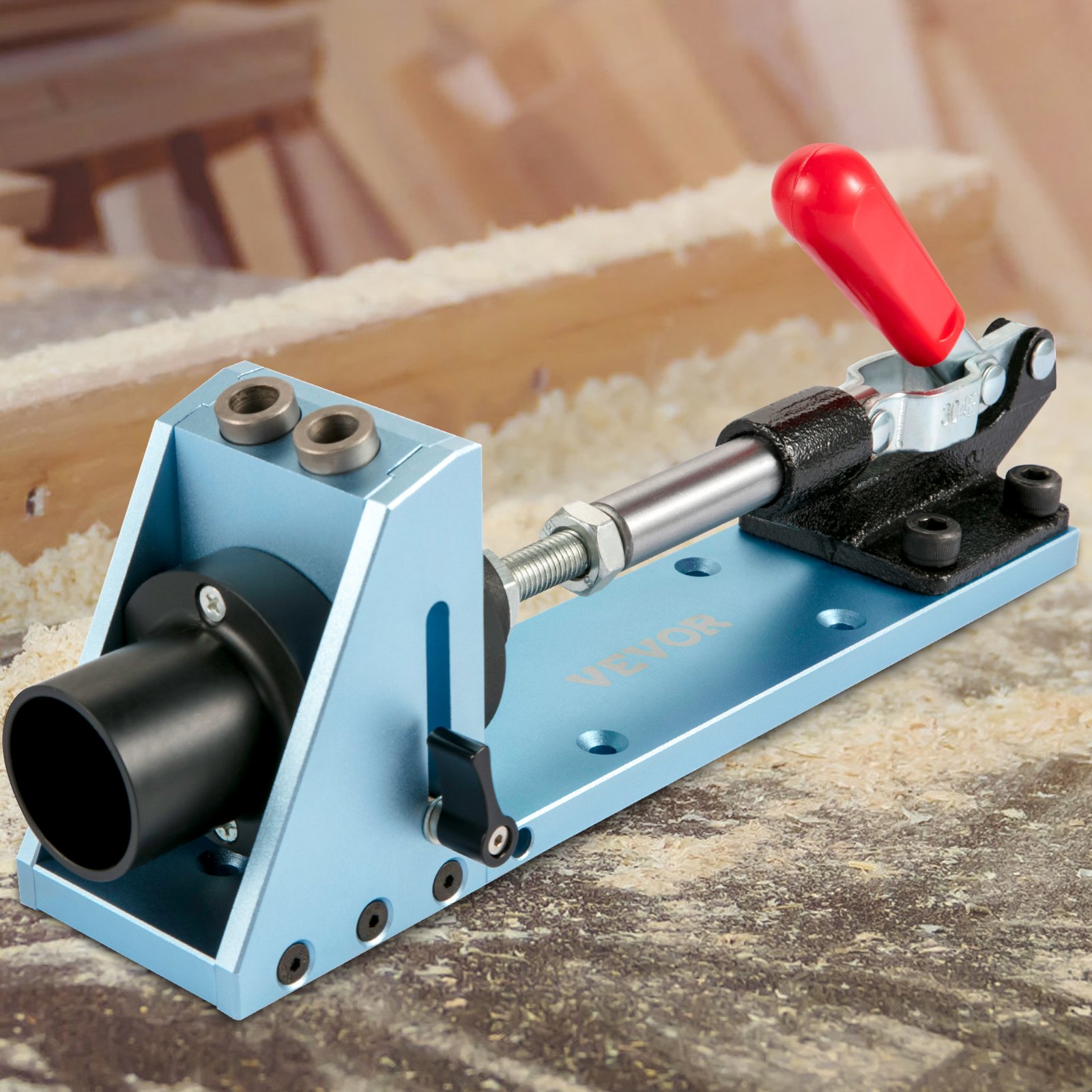 VEVOR Pocket Hole Jig Kit, Adjustable & Easy to Use Joinery Woodworking ...