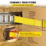 VEVOR E Track Ratchet Strap, 18PCS 2" x 15' E-Track Straps 4400 LBS ...