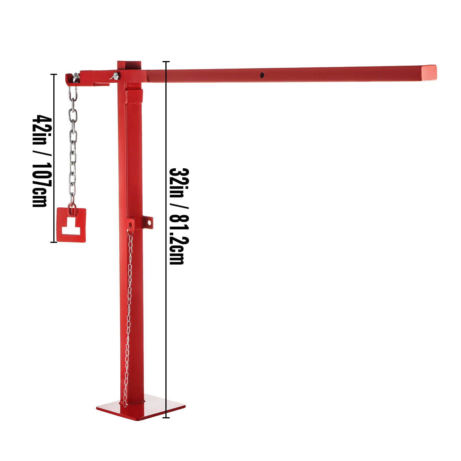 VEVOR T Post Remover Puller, 15 3/4" Long Chain T Post Puller, 32 ...
