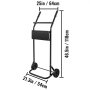 VEVOR Boat Motor Stand, 130 LBS Outboard Motor Carrier, 60 KG Outboard ...