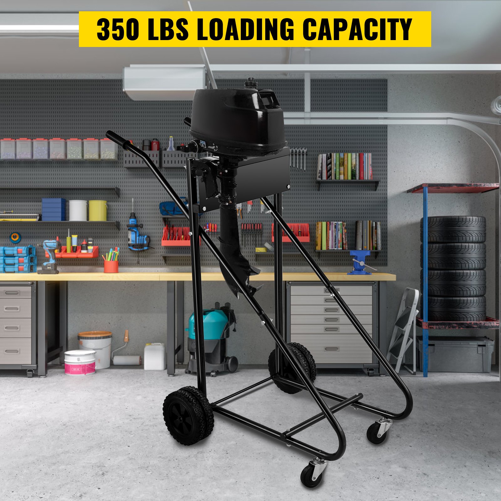 VEVOR OutBoat Motor Stand, 350 LBS Board Motor Carrier, 160 KG Outboard ...