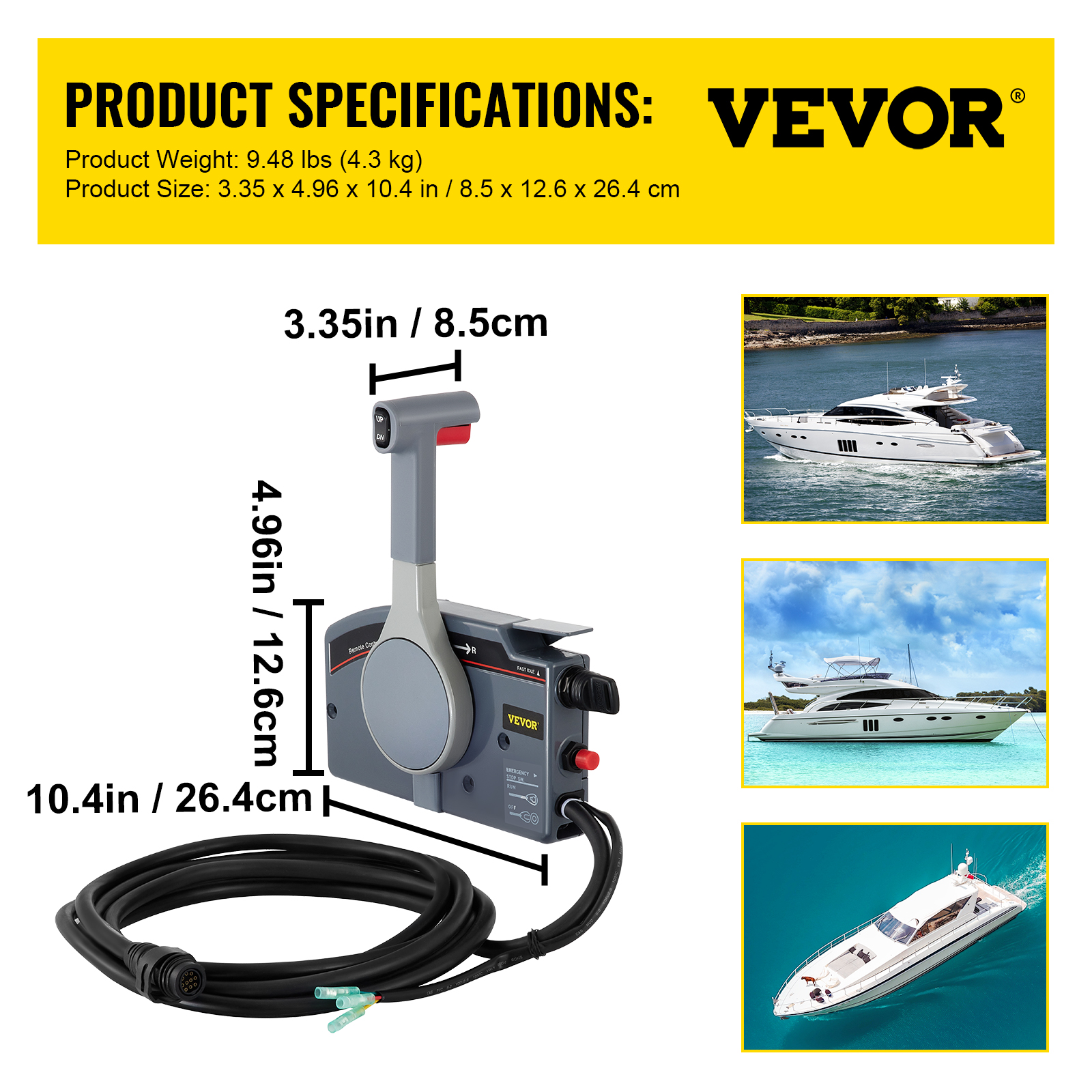 703-48205 Boat Marine Outboard Remote Control Box For Yamaha Push ...