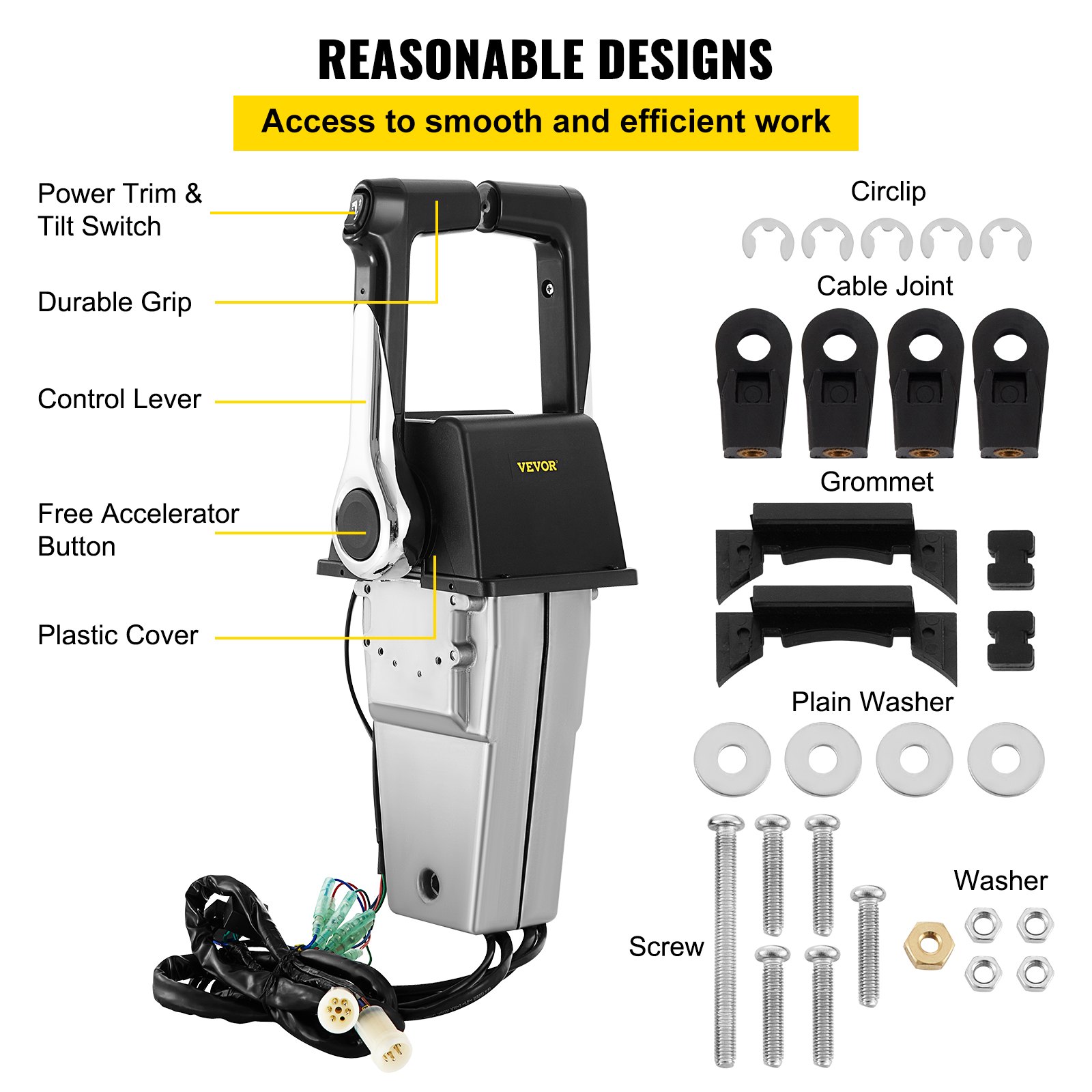 For Yamaha Outboard Dual Engine Top Mount 704 Binnacle Remote Control ...