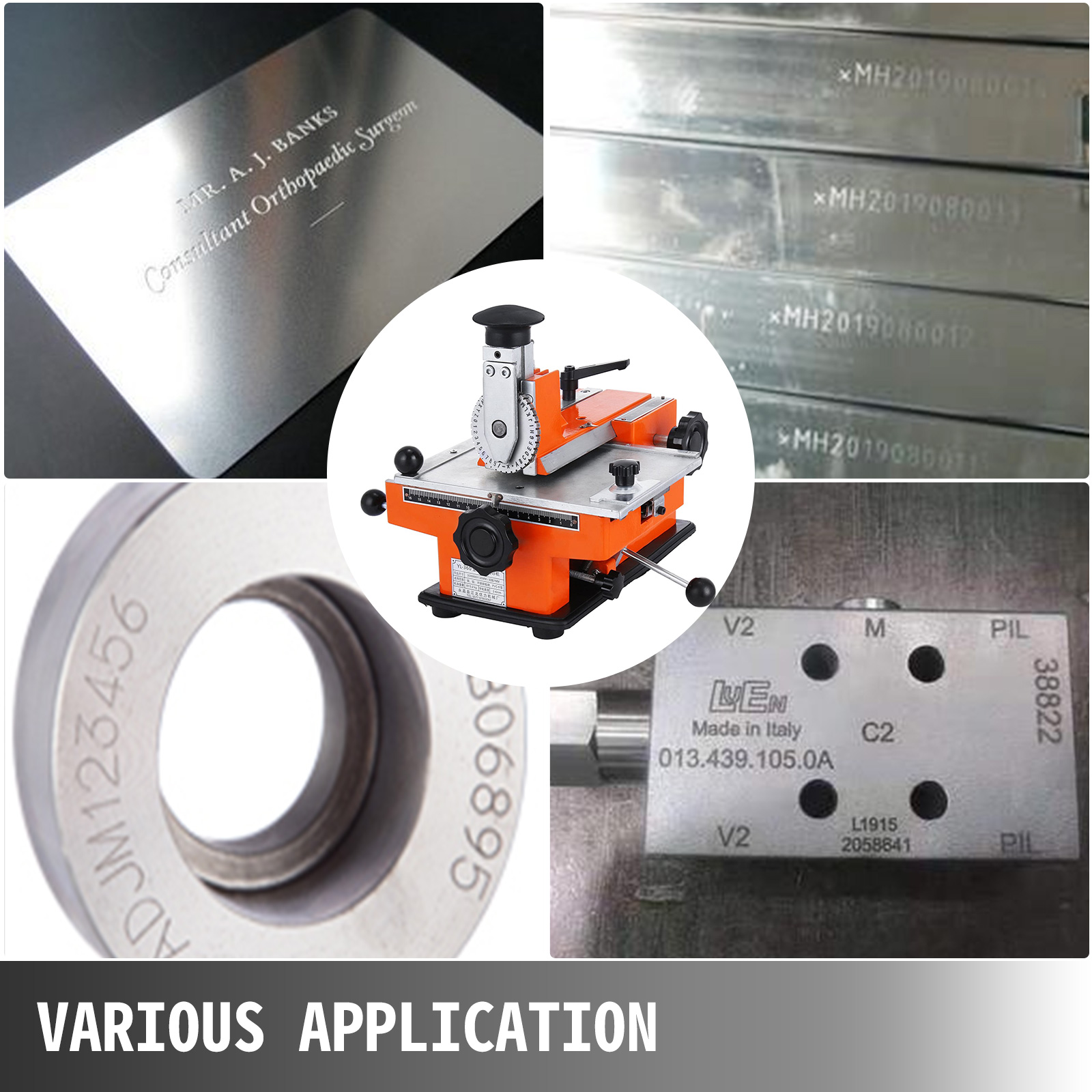 Embosser Stamping Machine Semi-auto Sheet 4mm Metal Marking Machine For ...