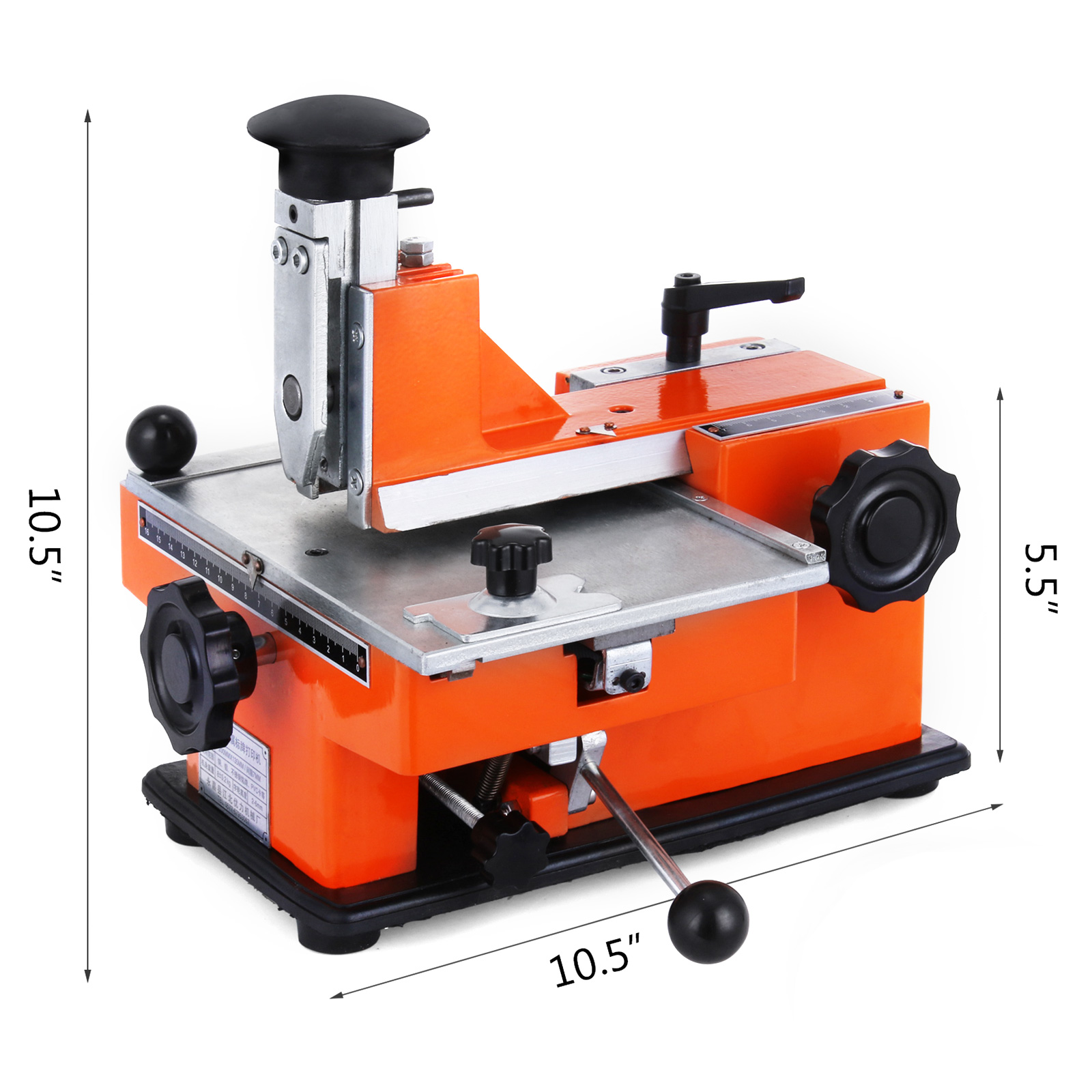 Embosser Stamping Machine Semi-auto Sheet 4mm Metal Marking Machine For ...