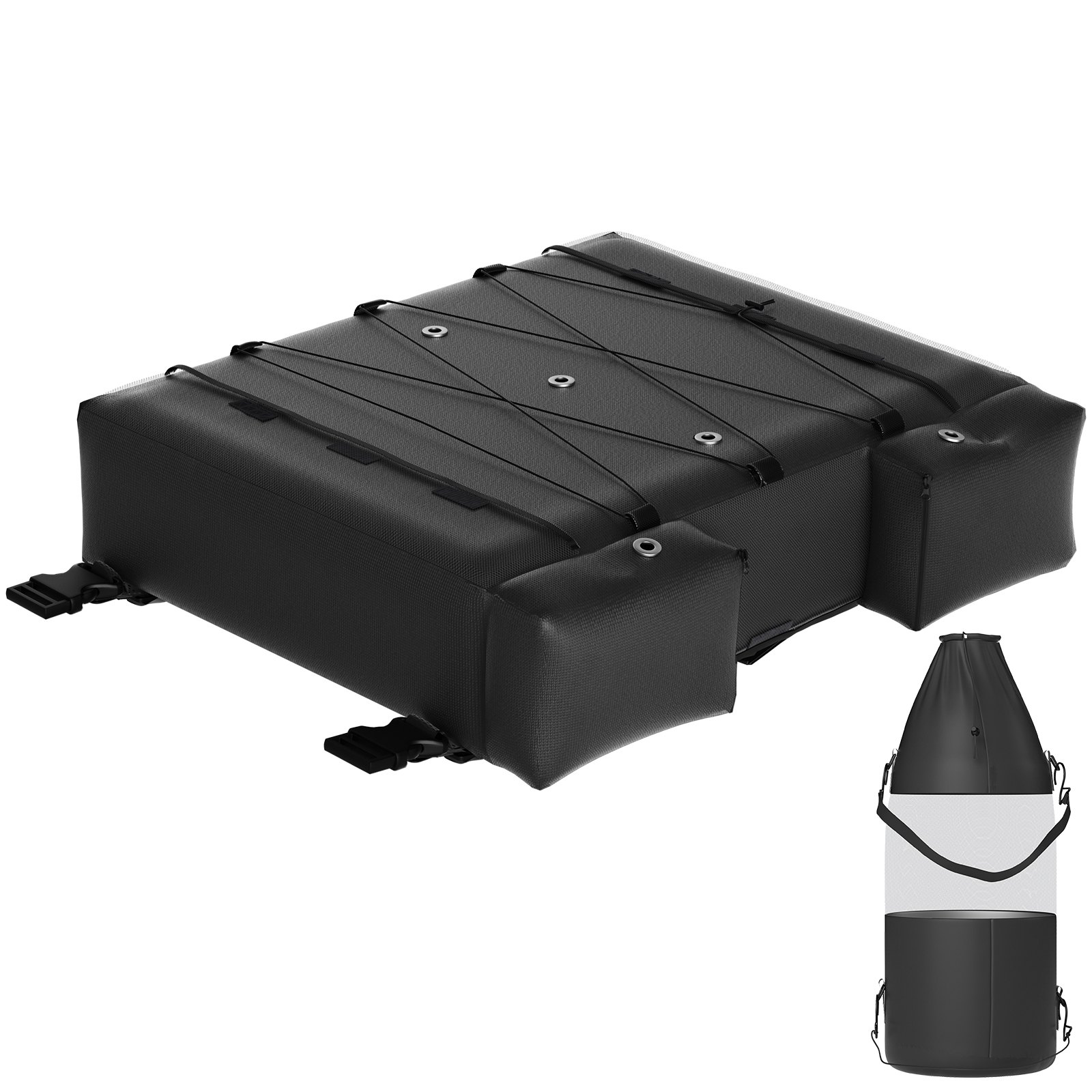 VEVOR T- Top Boat Storage Bag Bimini Top Storage Bag for 4 Type II Life ...