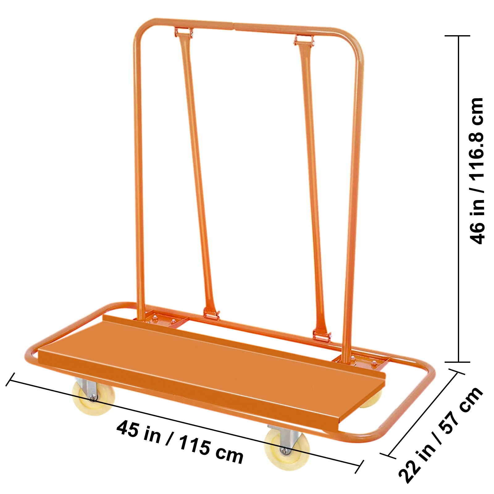 VEVOR 3000lbs Drywall Cart Dolly Handling Sheetrock Sheet Panel Service ...