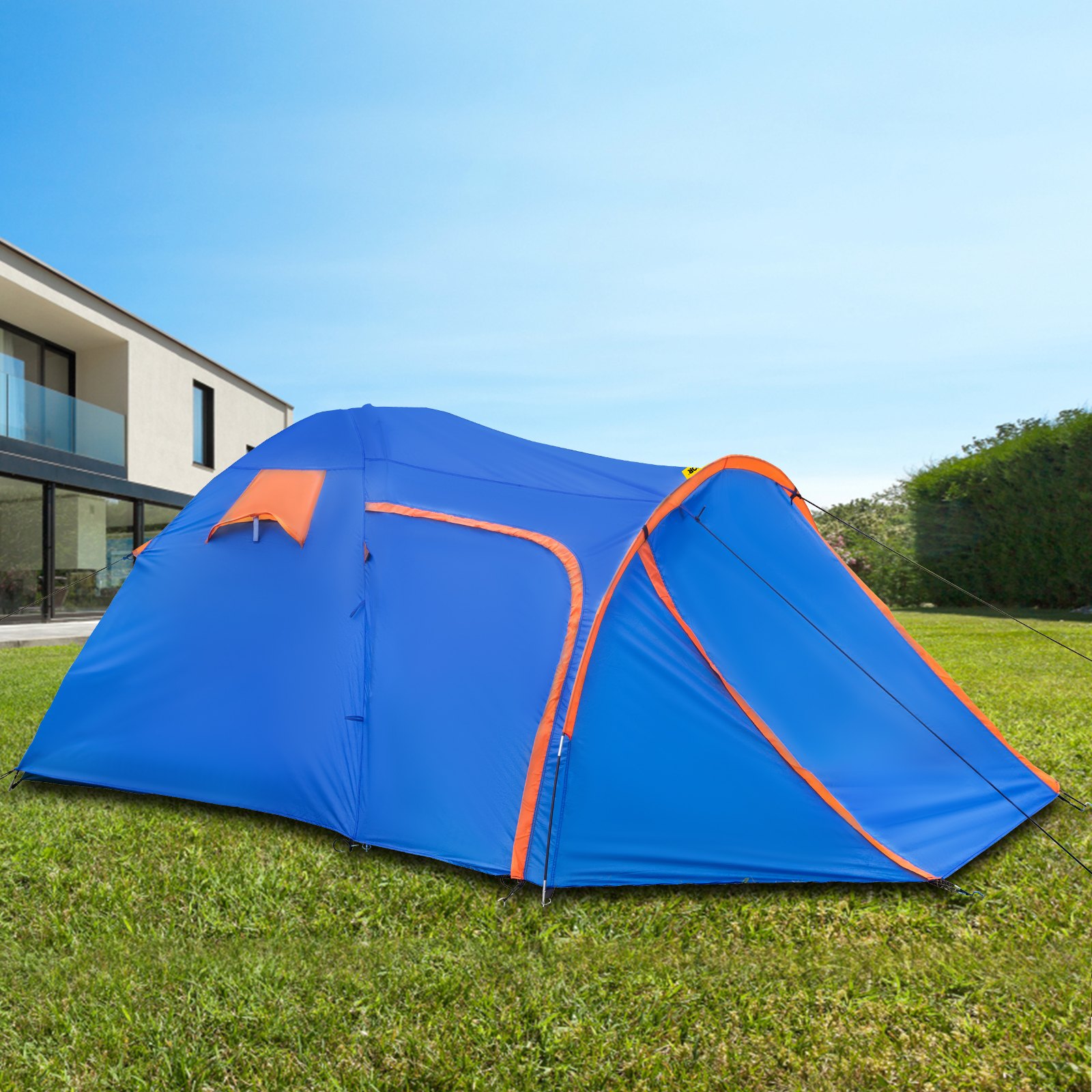 VEVOR Motorcycle Camping Tent, 2-3 Person Motorcycle Tent for Camping ...