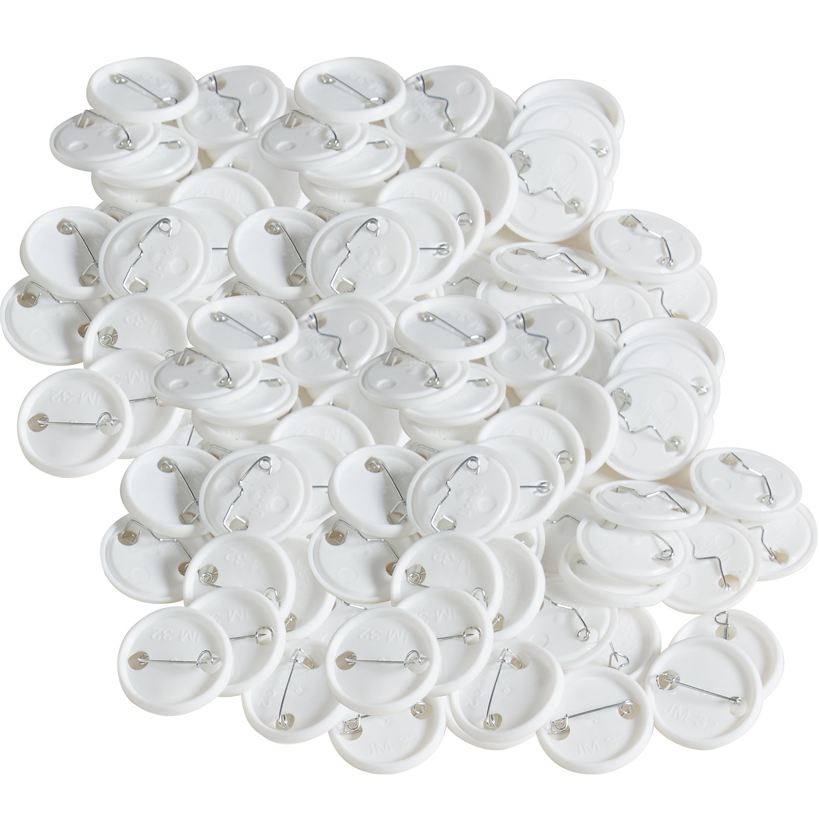 VEVOR 500 Sets 1.25 inch 32mm Pin Back Button Parts for Button Maker ...