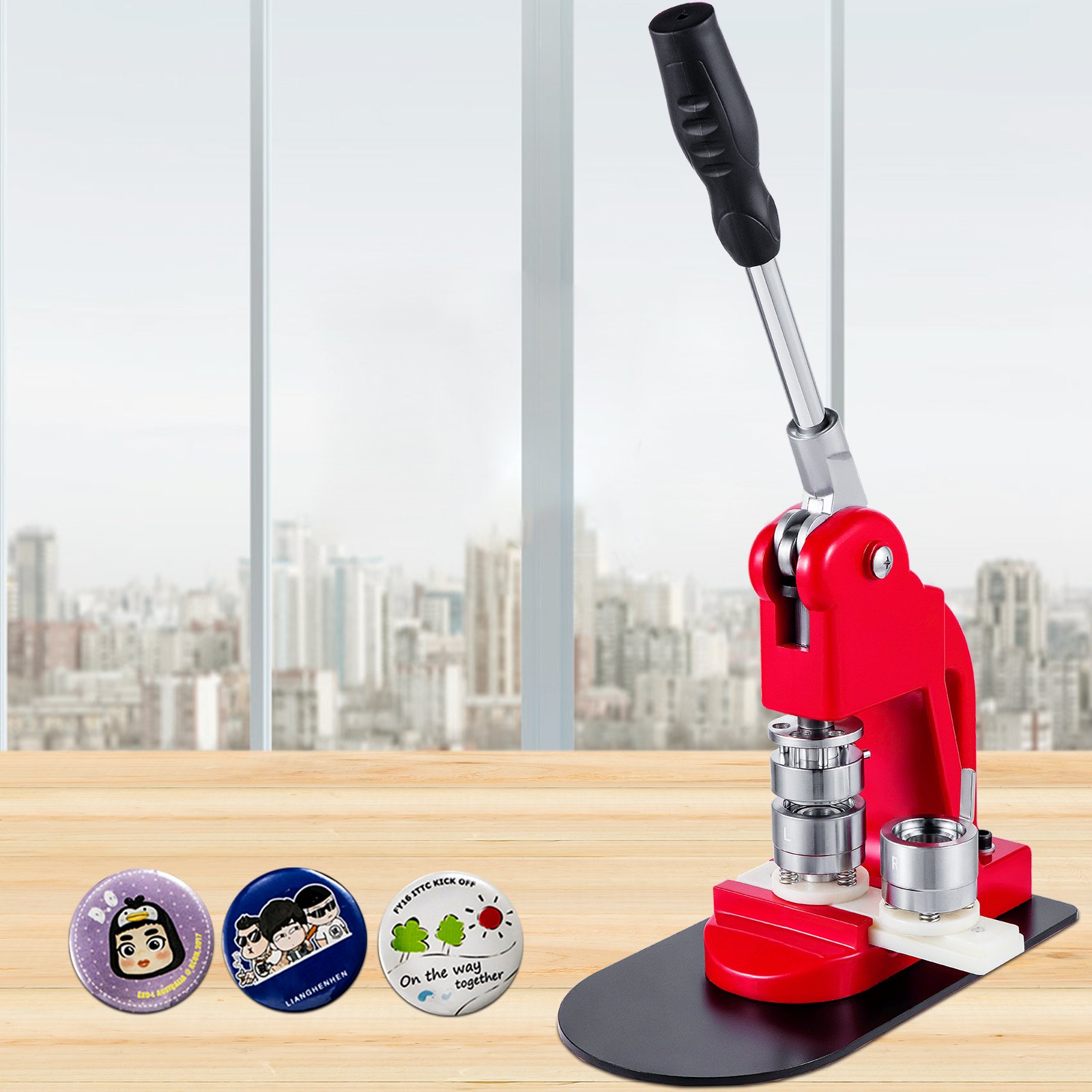 VEVOR Button Badge Maker Machine 25mm（1 in）DIY Pin Button Maker Machine ...