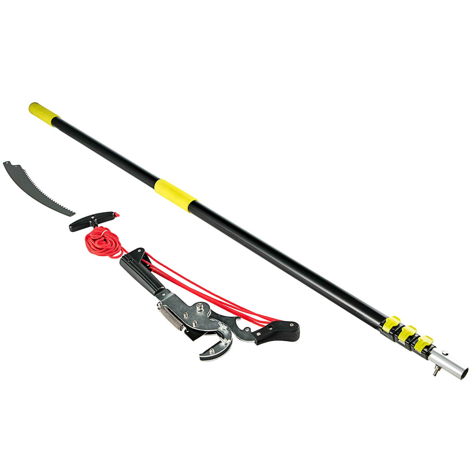 Vevor 5.4-17.7 Foot Extendable Tree Pruner/pole Saw With 3-sided Blade ...