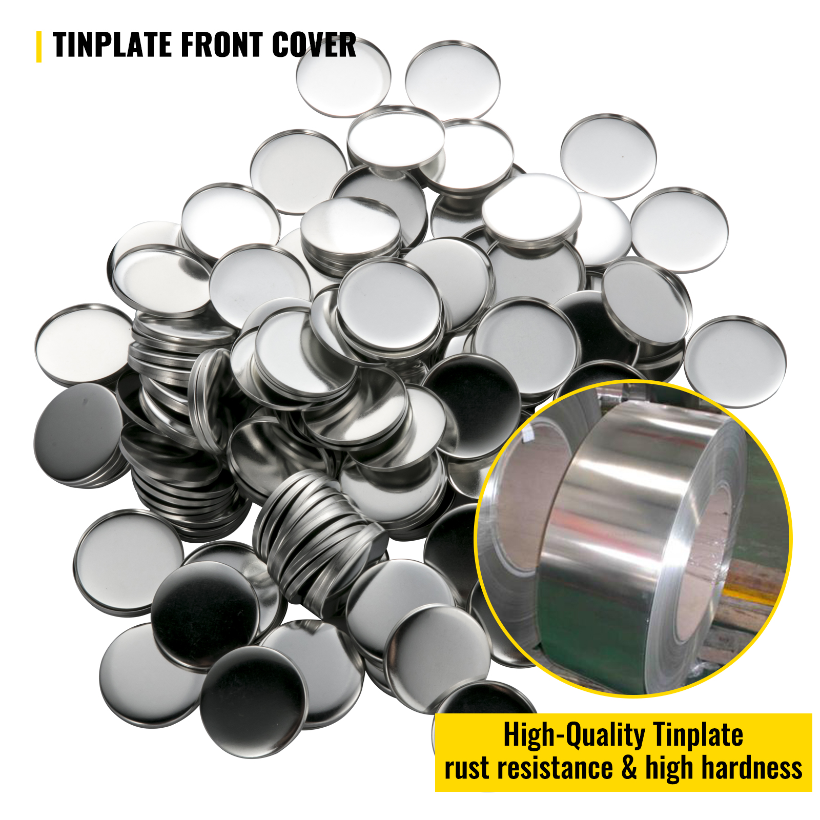 Vevor 1.5"/37 Mm Badge Button Pin Parts 500 Complete Sets Supplies ...