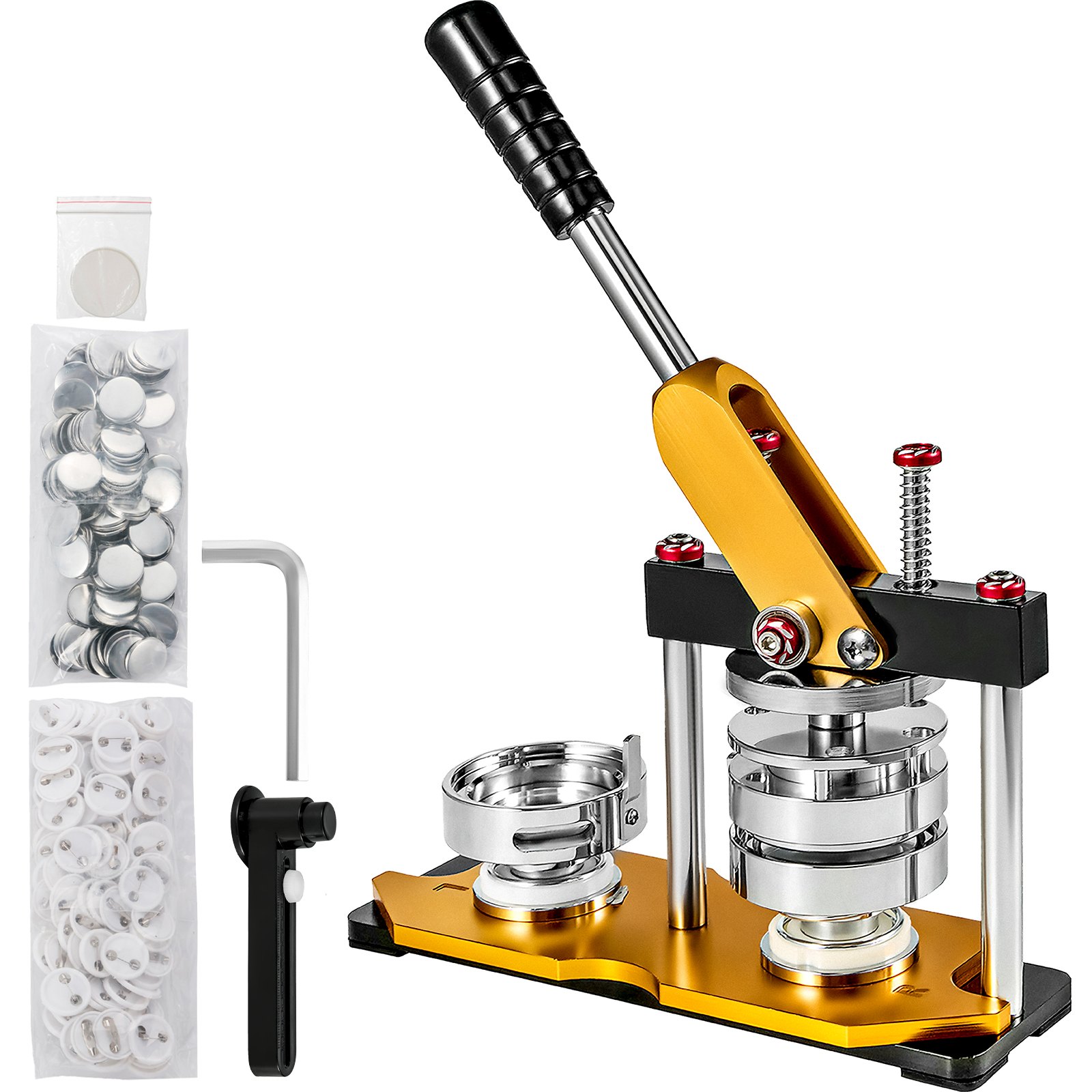 VEVOR Button Maker 75mm Rotate Button Maker 3inch Badge Maker Punch ...